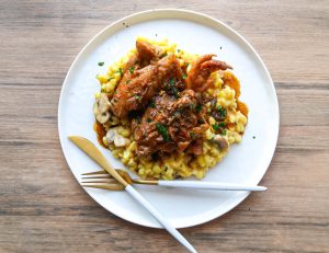 Curried Umleqwa – Chicken And Creamy Samp