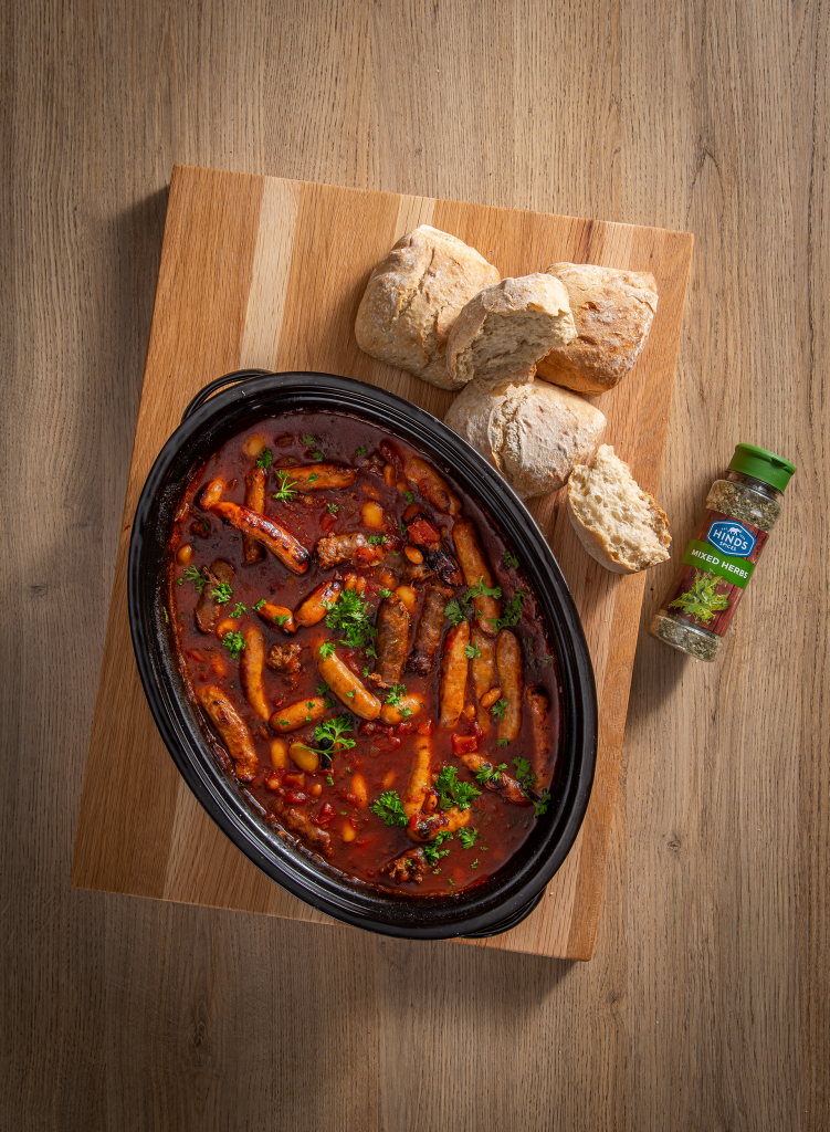 Fire Sausage And Bean Pot
